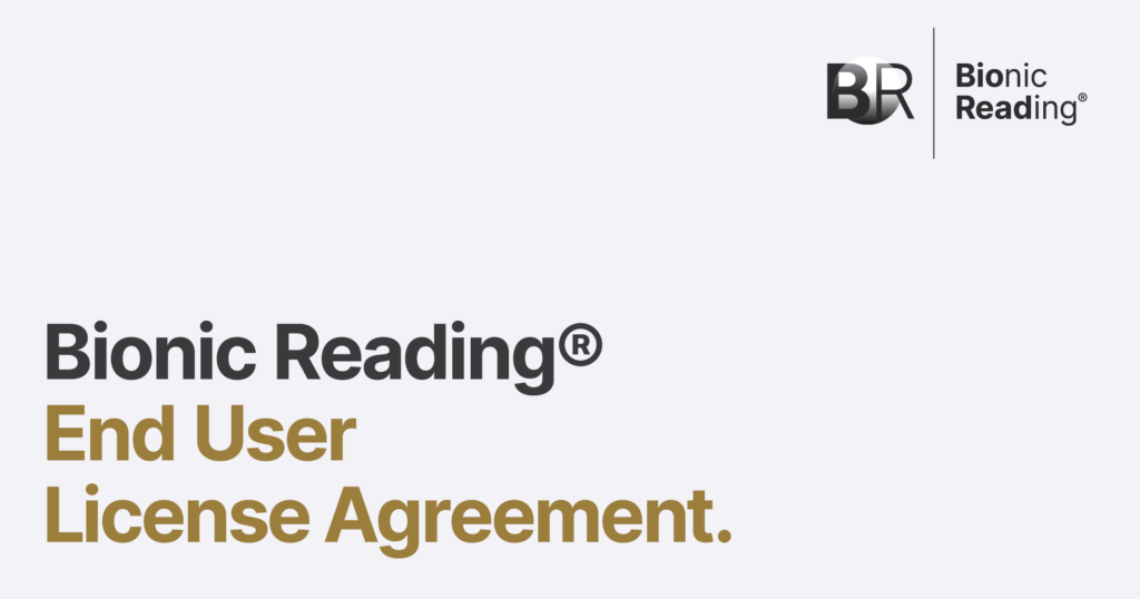 End User License Agreement.